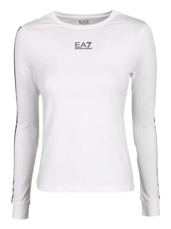 EA7 Long Sleeve Logo T-shirt - White