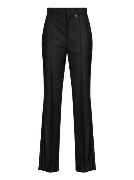 Giuseppe Di Morabito Pleated Flared Trousers - Black