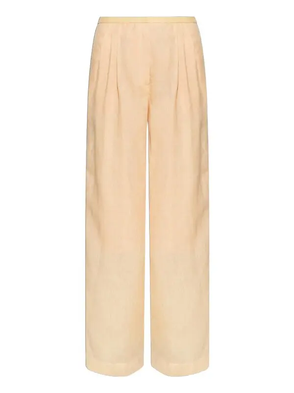 FORTE_FORTE Pleated Casual Pants - Orange