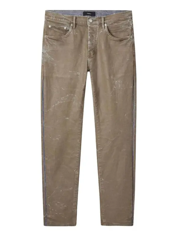 PURPLE BRAND Distressed Effect Jeans - Light Beige