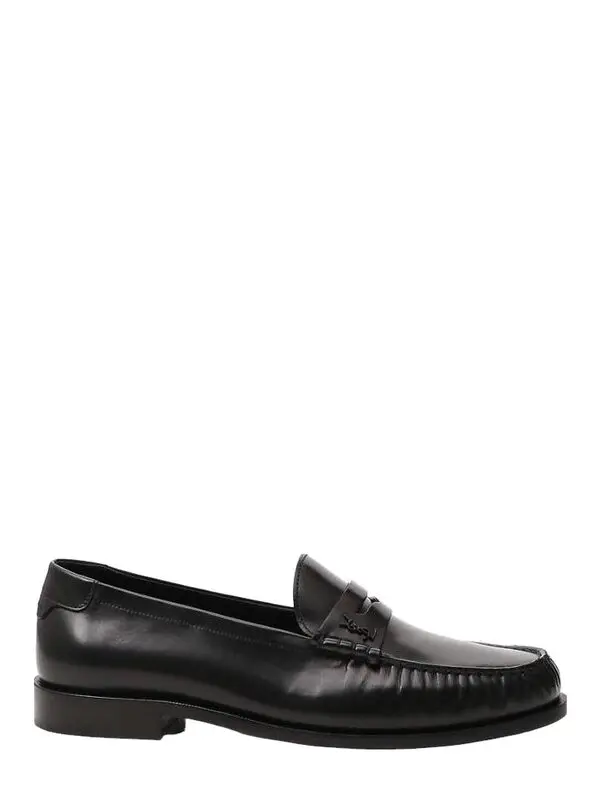 Saint Laurent Le Loafer Penny Slippers - Black
