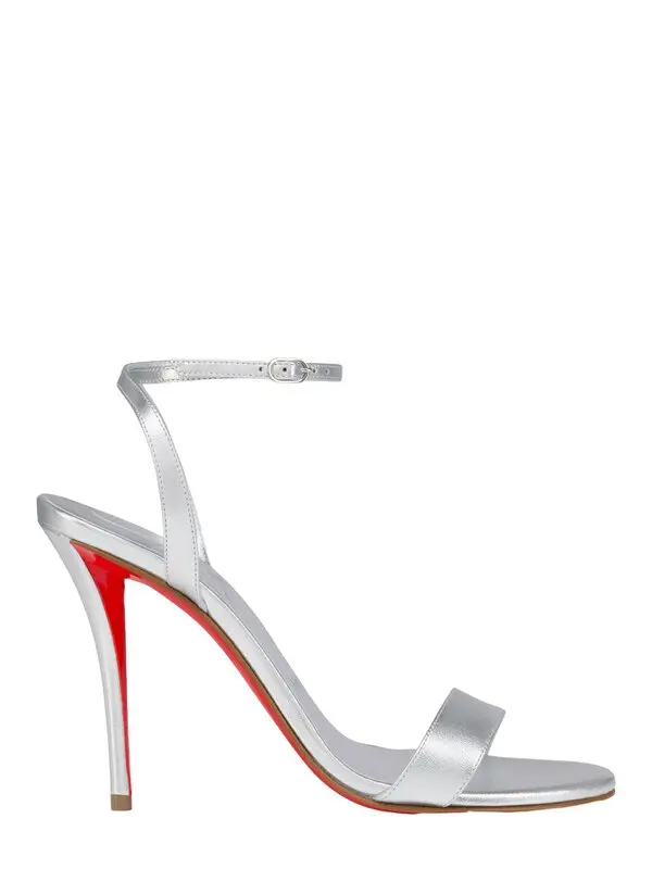 CHRISTIAN LOUBOUTIN Miss Z Stiletto Sandals - Silver