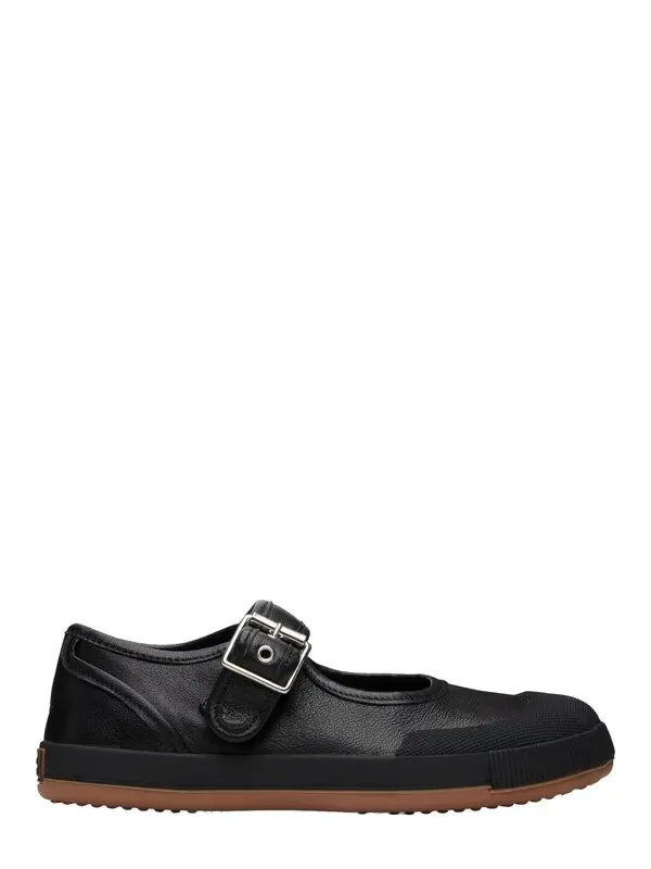 VIVIENNE WESTWOOD Ballerina Flats With Buckle Strap And Cap Toe - Black