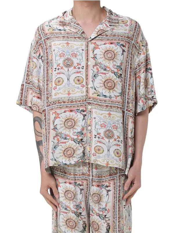 Just Cavalli Relaxed Printed Shirt - Gray