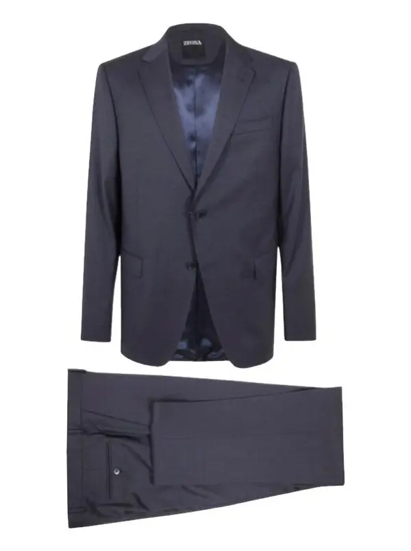 Zegna Single-breasted Suit Set - Black