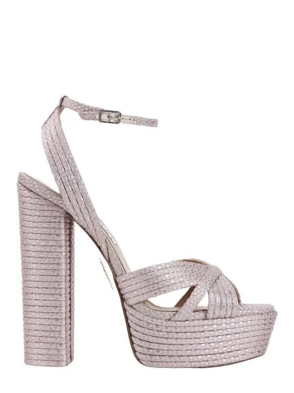 AQUAZZURA Sundance Plateau Sandals - Nude