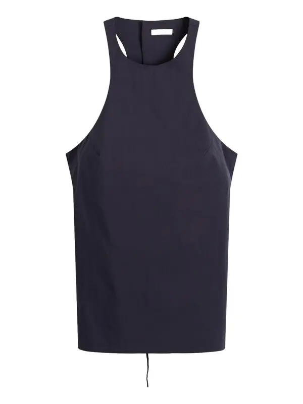 ST. AGNI Sleeveless Top With Round Neck - Black