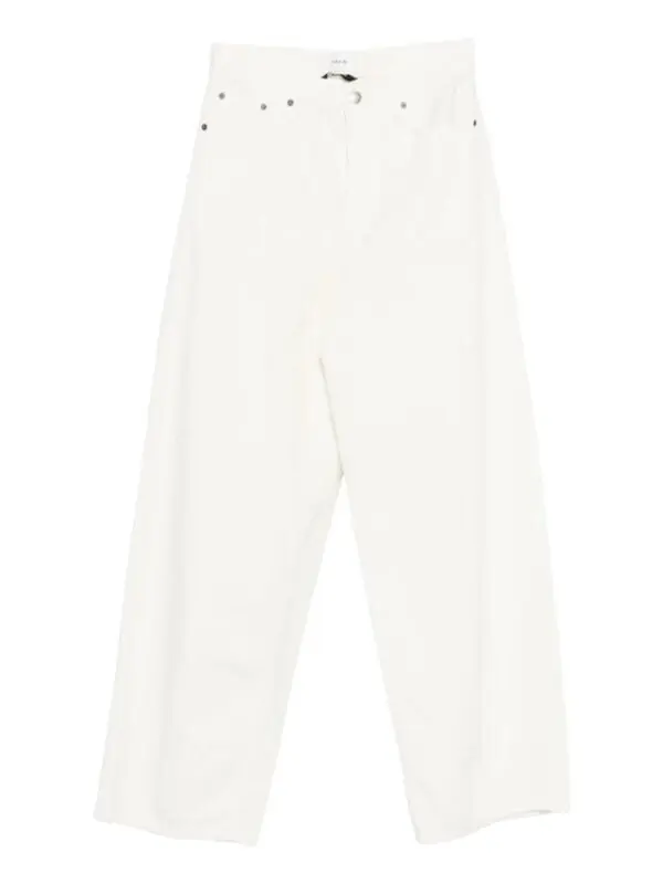 HAIKURE Bethany Twill Wide-leg Jeans - Off White