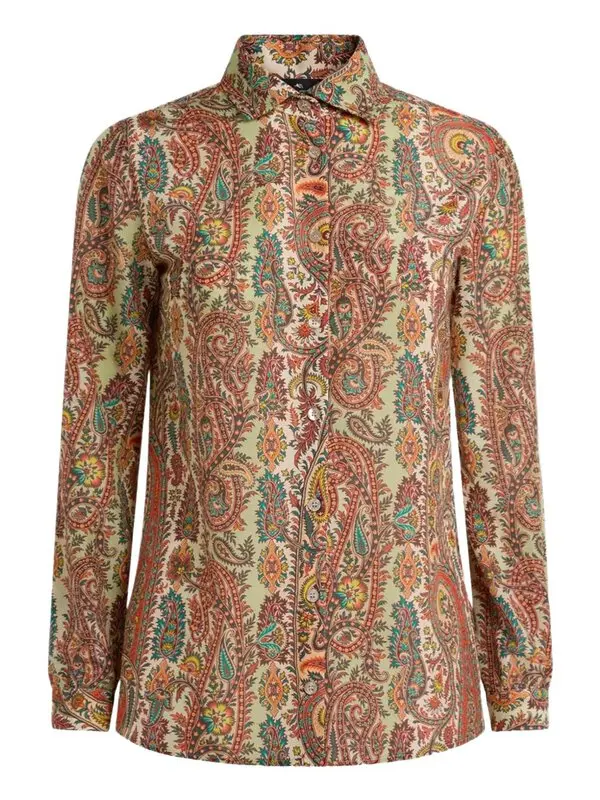 Etro Paisley Print Shirt - Brown