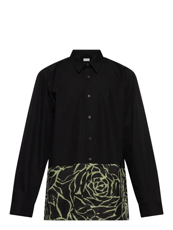 Dries Van Noten Long Sleeve Shirt - Black