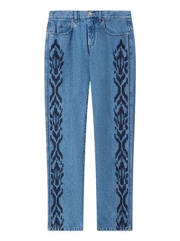 Isabel Marant Étoile Lewys Jeans With Printed Detailing - Blue