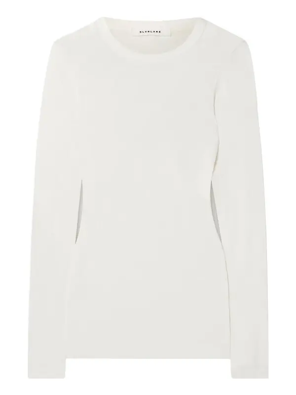 SLVRLAKE Long Sleeve T-shirt - Off White