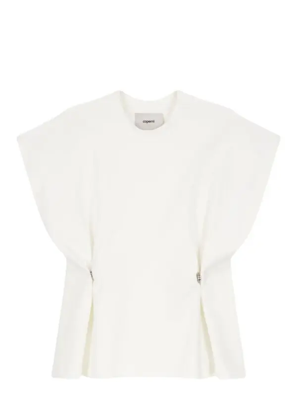 Coperni Adjustable Short-sleeved T-shirt - White
