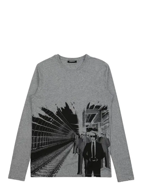 Karl Lagerfeld Printed T-shirt - Gray