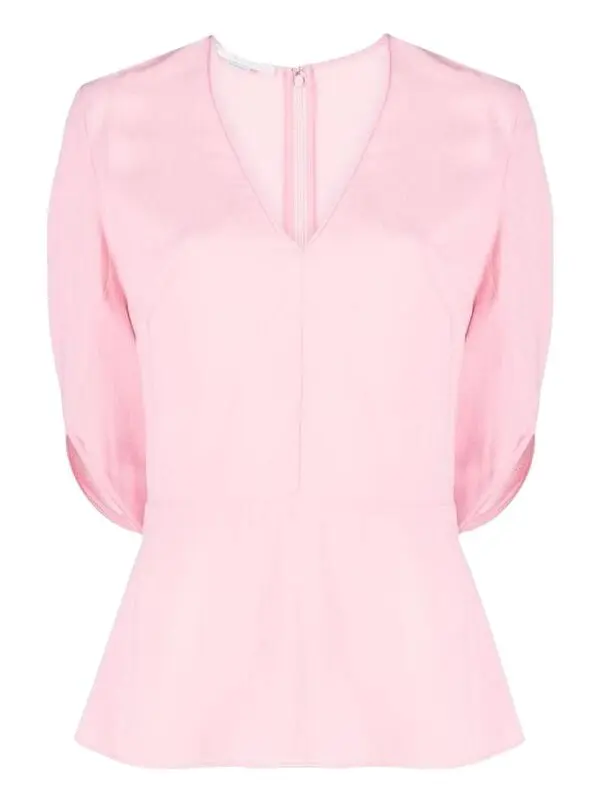 Stella McCartney Melody Peplum Blouse - Pink