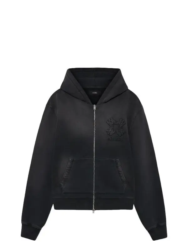 Amiri Ma Quad Zip-up Hoodie - Black