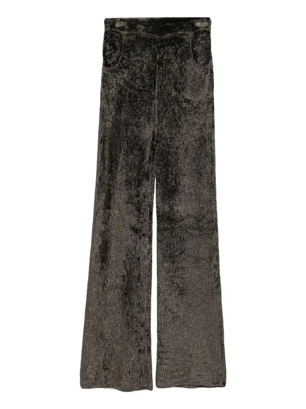 AYA MUSE Knitted Trousers - Black