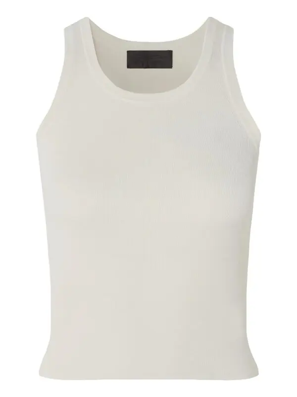 NILI LOTAN Ribbed Vest - White