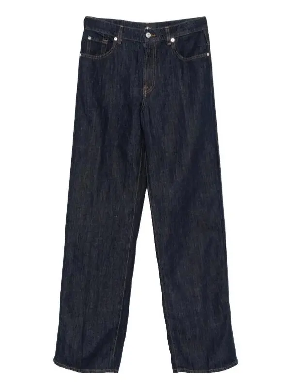 7 For All Mankind Stovepipe Jeans - Black