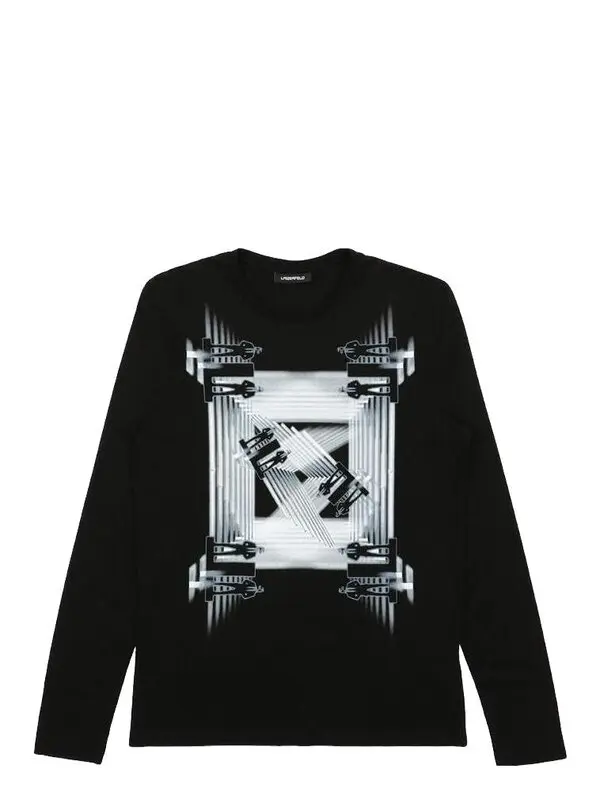 Karl Lagerfeld Printed T-shirt - Black