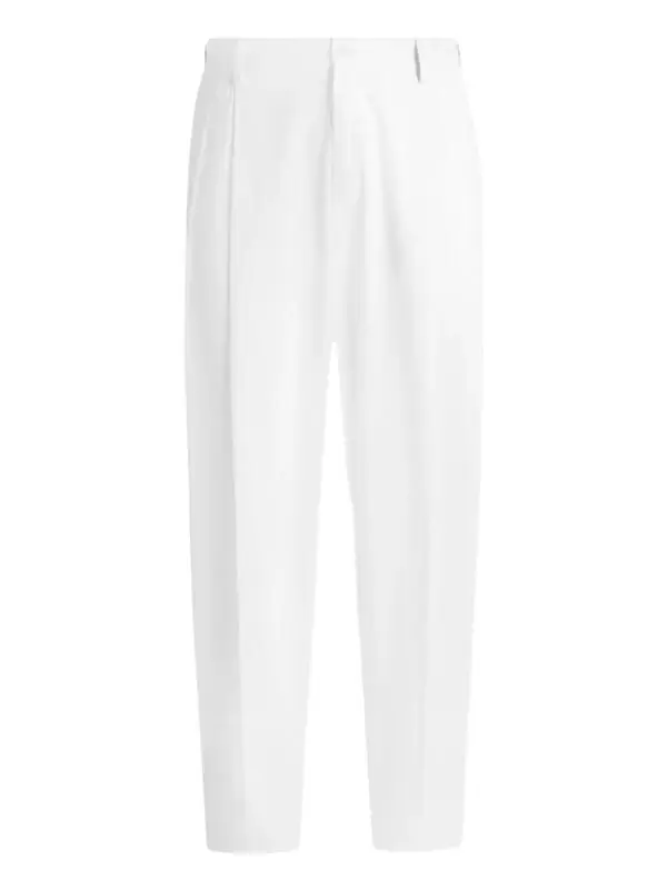 Dolce & Gabbana Pleated Gabardine Trousers - White