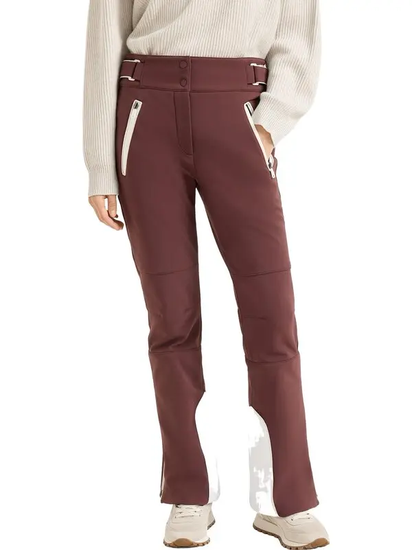 Brunello Cucinelli Belted Trousers With Zip Pockets - Amaranth