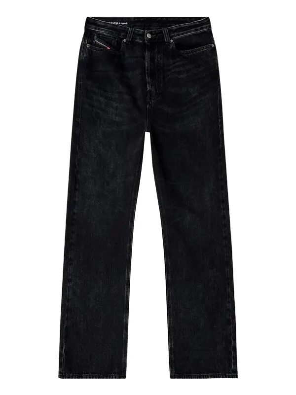 DIESEL® 1980 D Deeper Straight Leg Jeans - Black/dark Grey