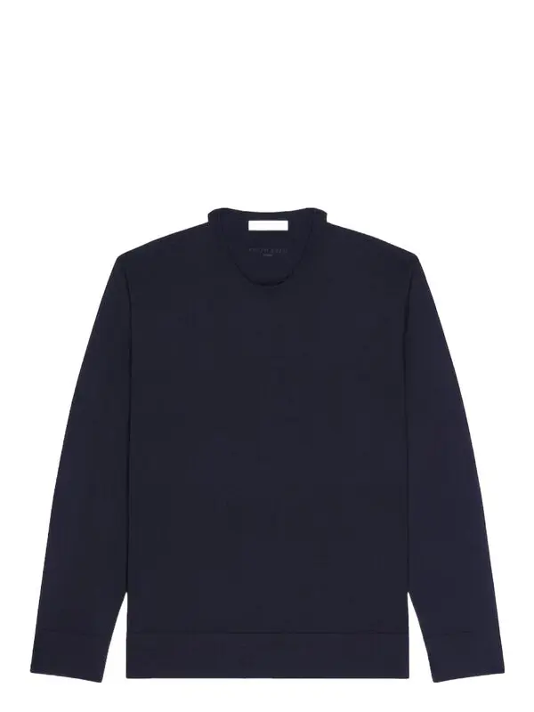 Givenchy Wool Sweater With Grosgrain Detail - Deep Navy Blue