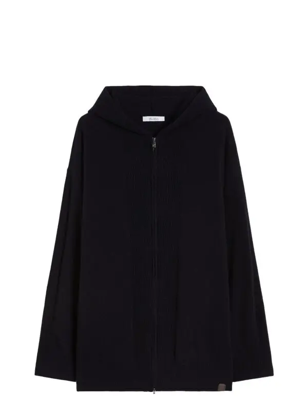 Max Mara Zip Cashmere Hoodie - Ultramarine Blue