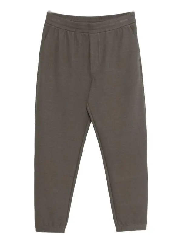 Emporio Armani Textured Track Pants - Brown