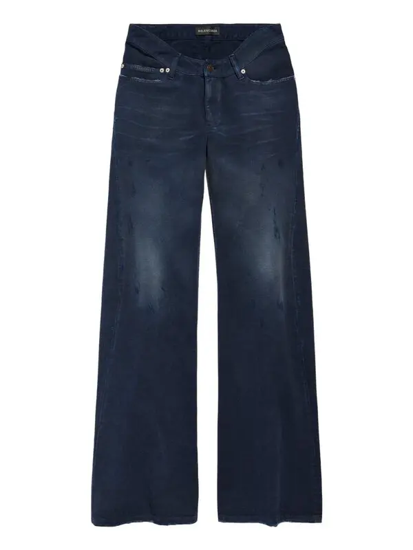 Balenciaga Curved Waist Jeans - Black