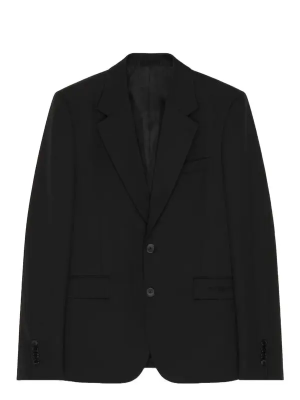 Givenchy Single-breasted Regular Jacket In Wool - Black