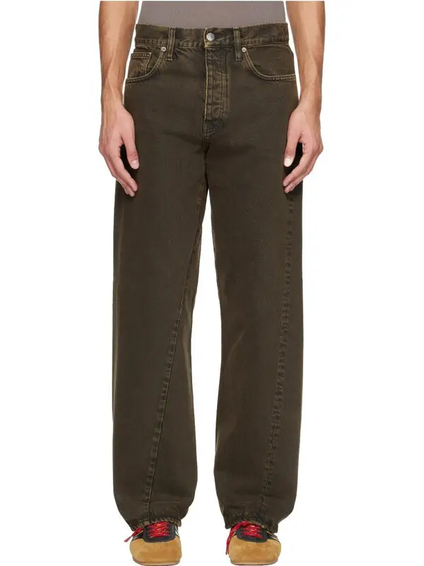 SUNFLOWER Wide Twist Jeans - Dark Brown