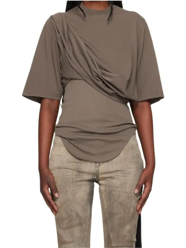 Rick Owens Short Sleeve T-shirt - Taupe