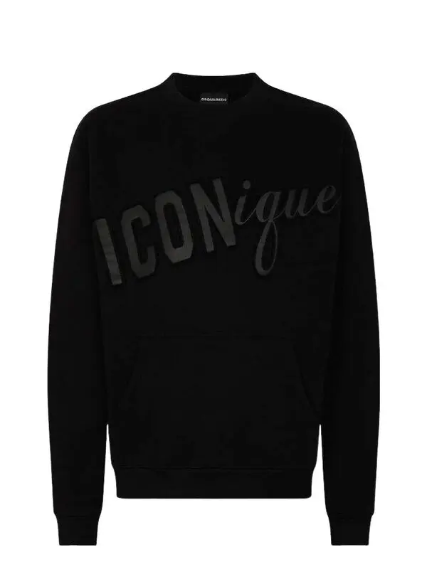 Dsquared2 Embroidered Logo Crewneck Sweatshirt - Black