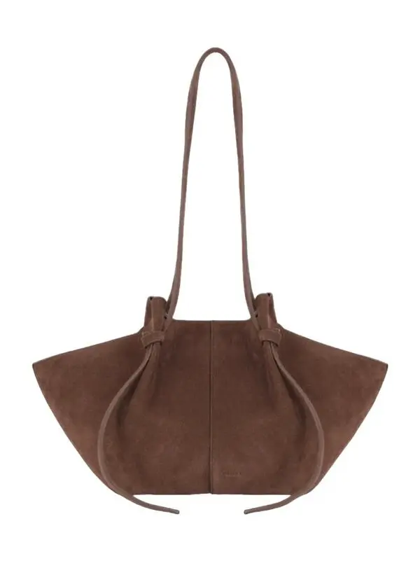 Yuzefi Mochi Suede Shoulder Bag - Chocolate