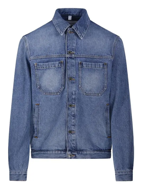 Off-White Half Arrow Skate Denim Jacket - Blue
