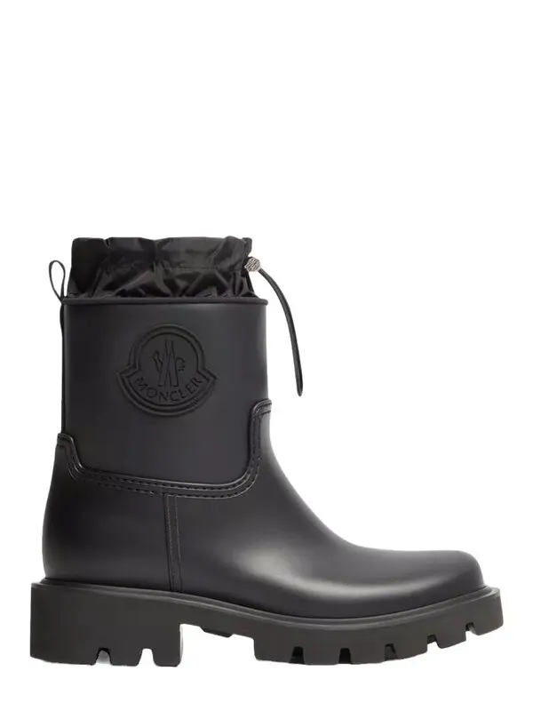 Moncler Kickstream Drawstring Wellington Boots - Black