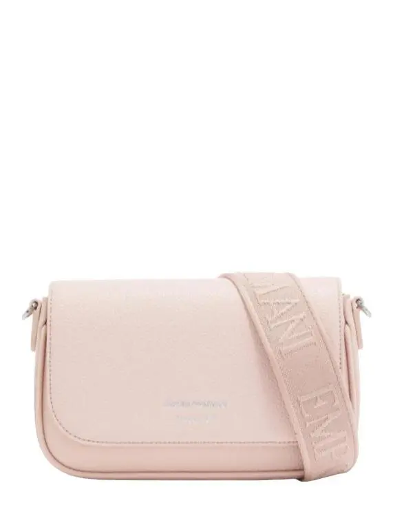 Emporio Armani Logo Strap Shoulder Bag - Apricot Pink