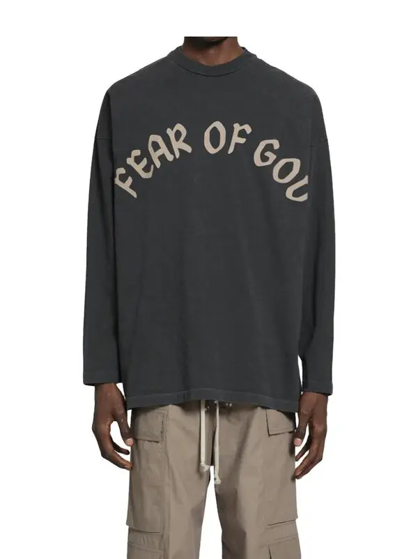 Fear Of God Long-sleeved Crewneck T-shirt - Black