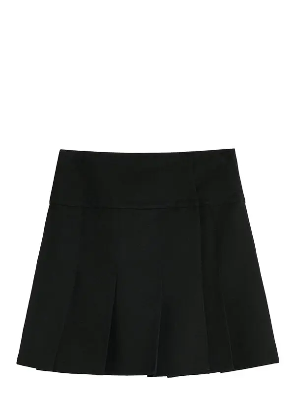 Our Legacy Pleated Mini Skirt - Black