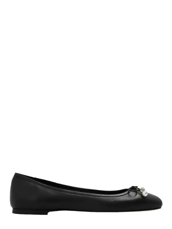JIMMY CHOO Elme Embellished Flat - Black