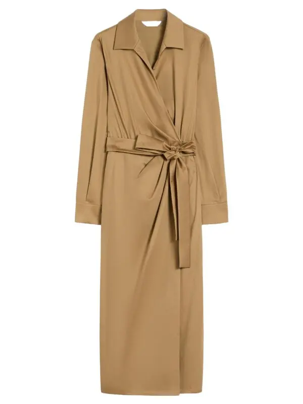 Max Mara Belted Midi Shirt Dress - Desert-colored