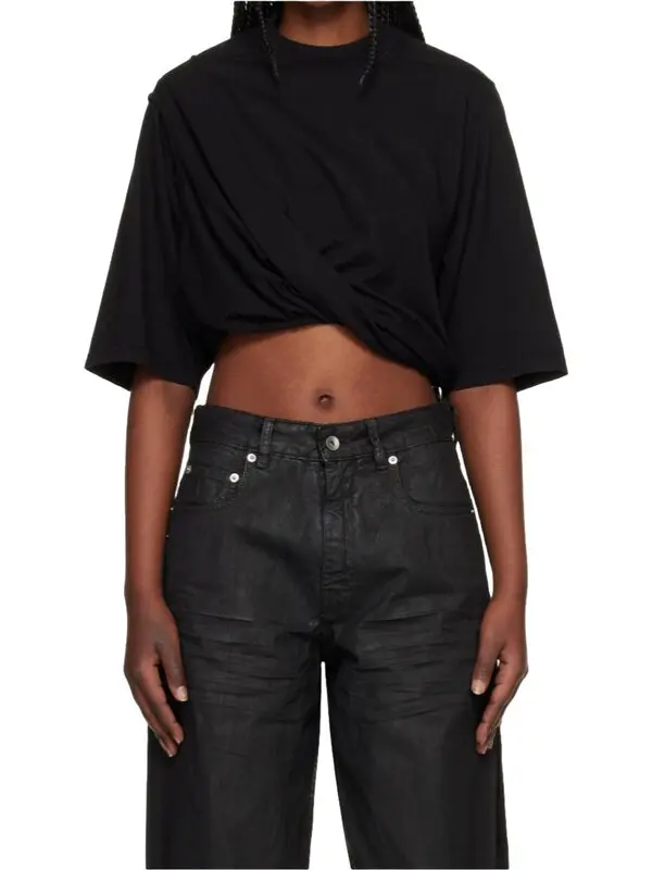 Rick Owens Short Sleeve Crewneck T-shirt - Black