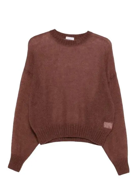 Brunello Cucinelli Crew Neck Sweater - Brown