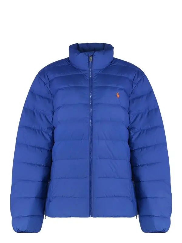Polo Ralph Lauren Logo Embroidered Zip-up Jacket - Blue