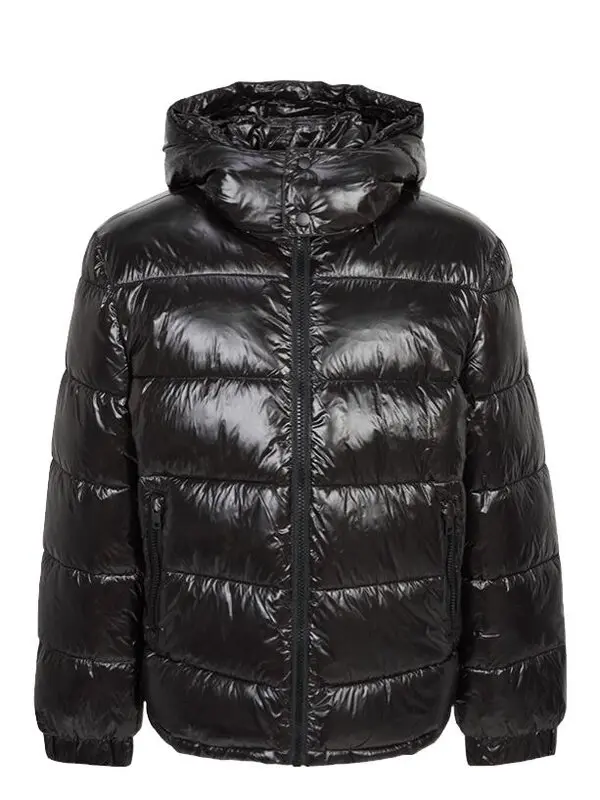 Bally Quilted Padded Jumper With Hood - Black
