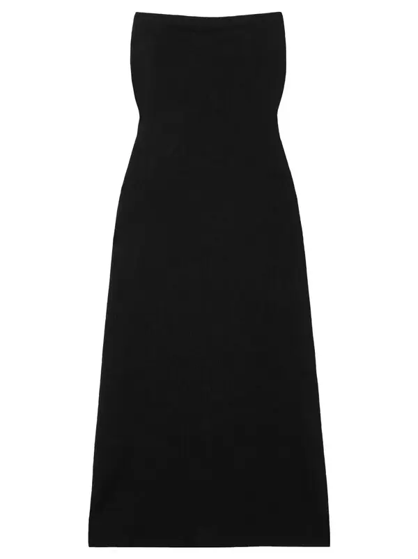 NILI LOTAN Mozana Strapless Midi Dress - Black