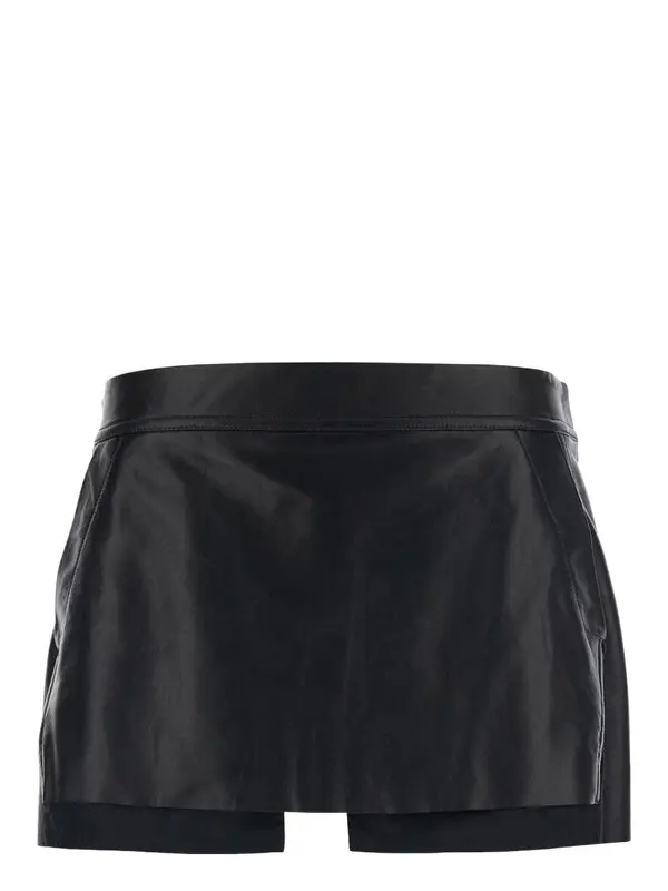 Rick Owens Zipped Mini Skirt - Black