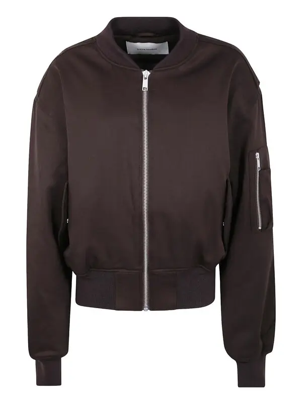 ENTIRE STUDIOS Zip-up Bomber Jacket - Black